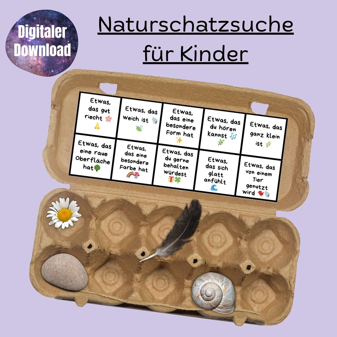 Nature Treasure Hunt for Kids, Forest Treasure Hunt, Children's Game ...