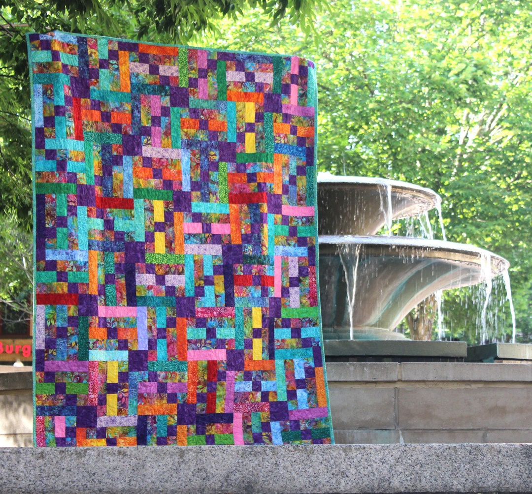 Handmade Batik Quilt, 56x76, Quilt for Sale, Quilt Throw, Beach House ...