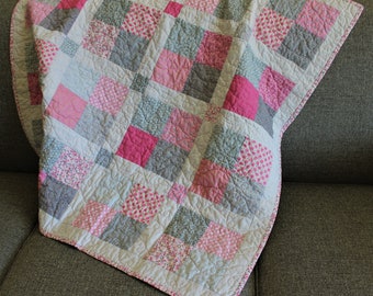 Pink Baby Girl Quilt | Etsy