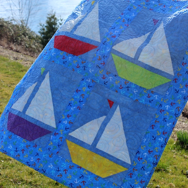 Sailboat Quilt - Etsy