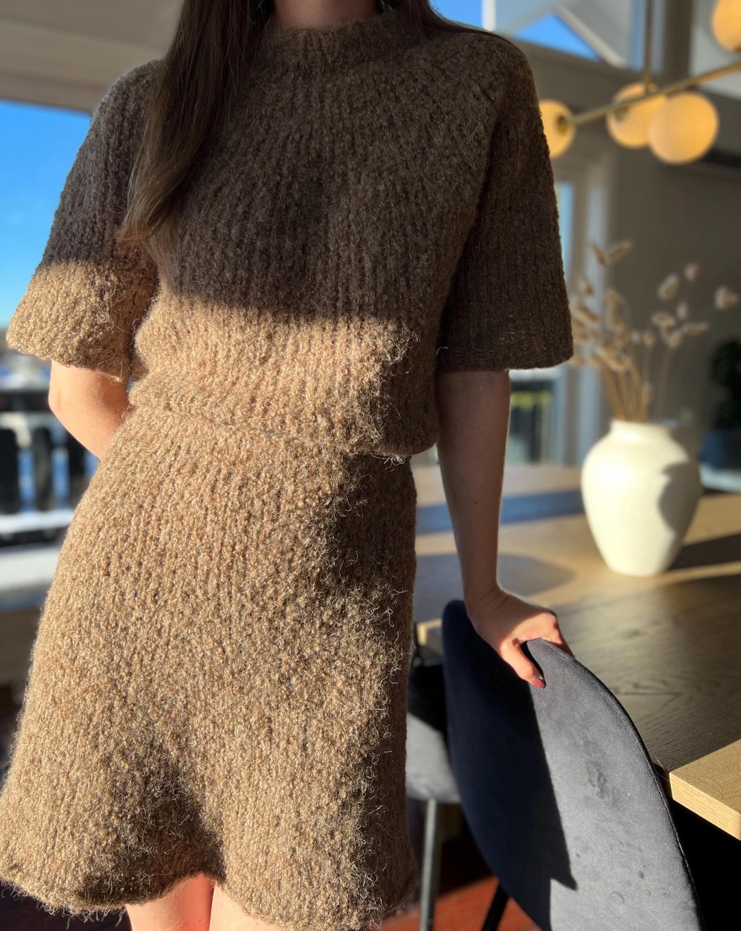 Teddy Skirt Knitting Pattern (english/eu) - Cozy Boucle Yarn Skirt ...