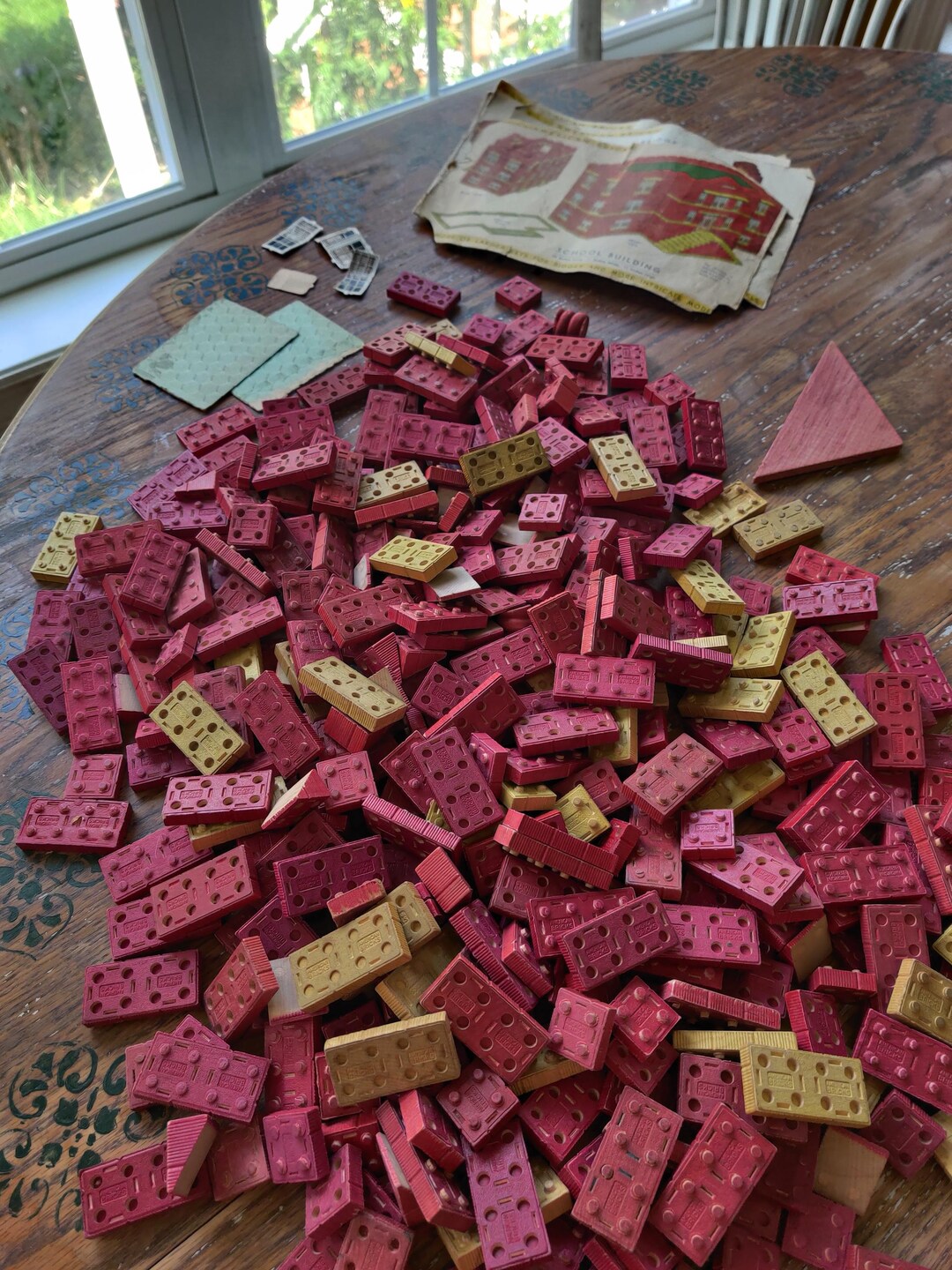 Huge Lot Antique Vintage American Bricks Sets Old Fashioned Boys Girls ...