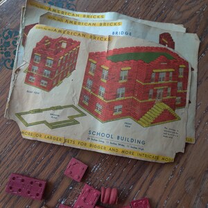 Huge Lot Antique Vintage American Bricks Sets Old Fashioned Boys Girls ...