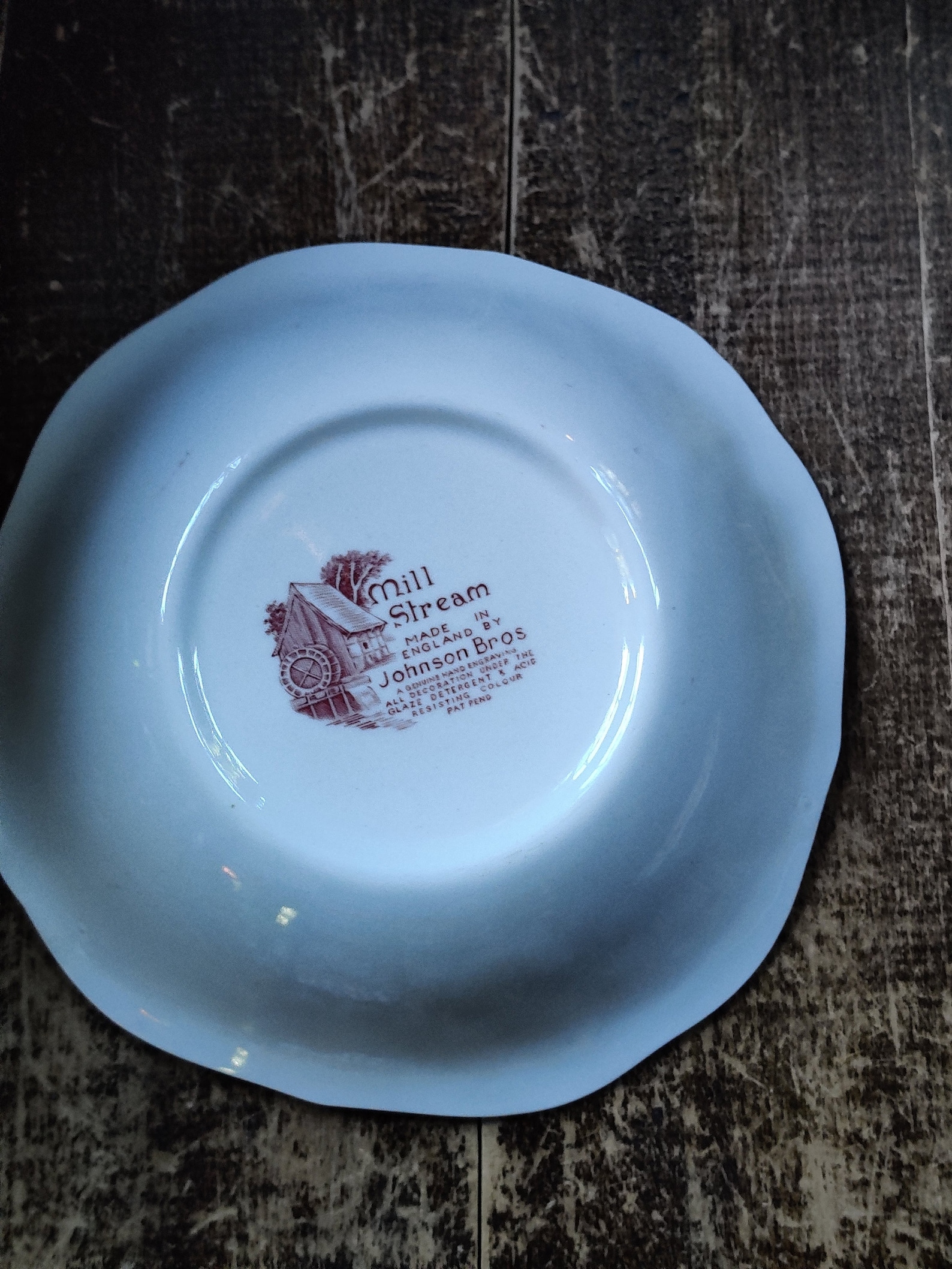 Vintage Mill Stream Johnson BROS Fruit Salad Bowl Replacement - Etsy