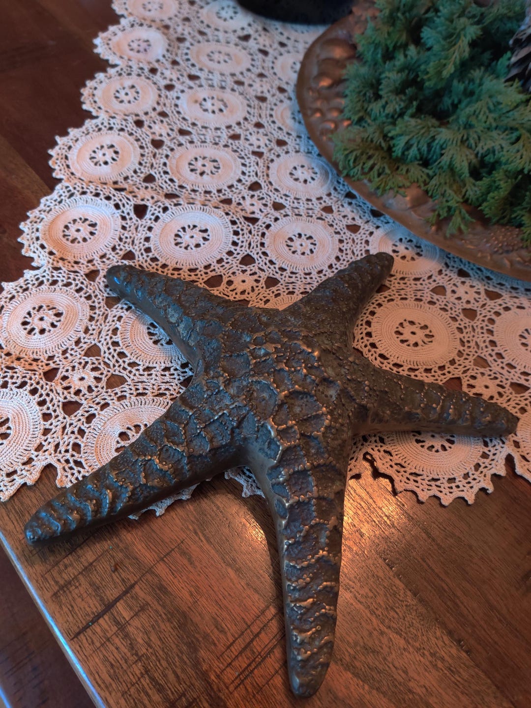 Large Vintage Solid Brass Starfish Star Fish Figure Statue - Etsy