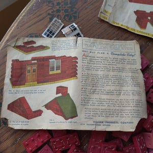 Huge Lot Antique Vintage American Bricks Sets Old Fashioned Boys Girls ...