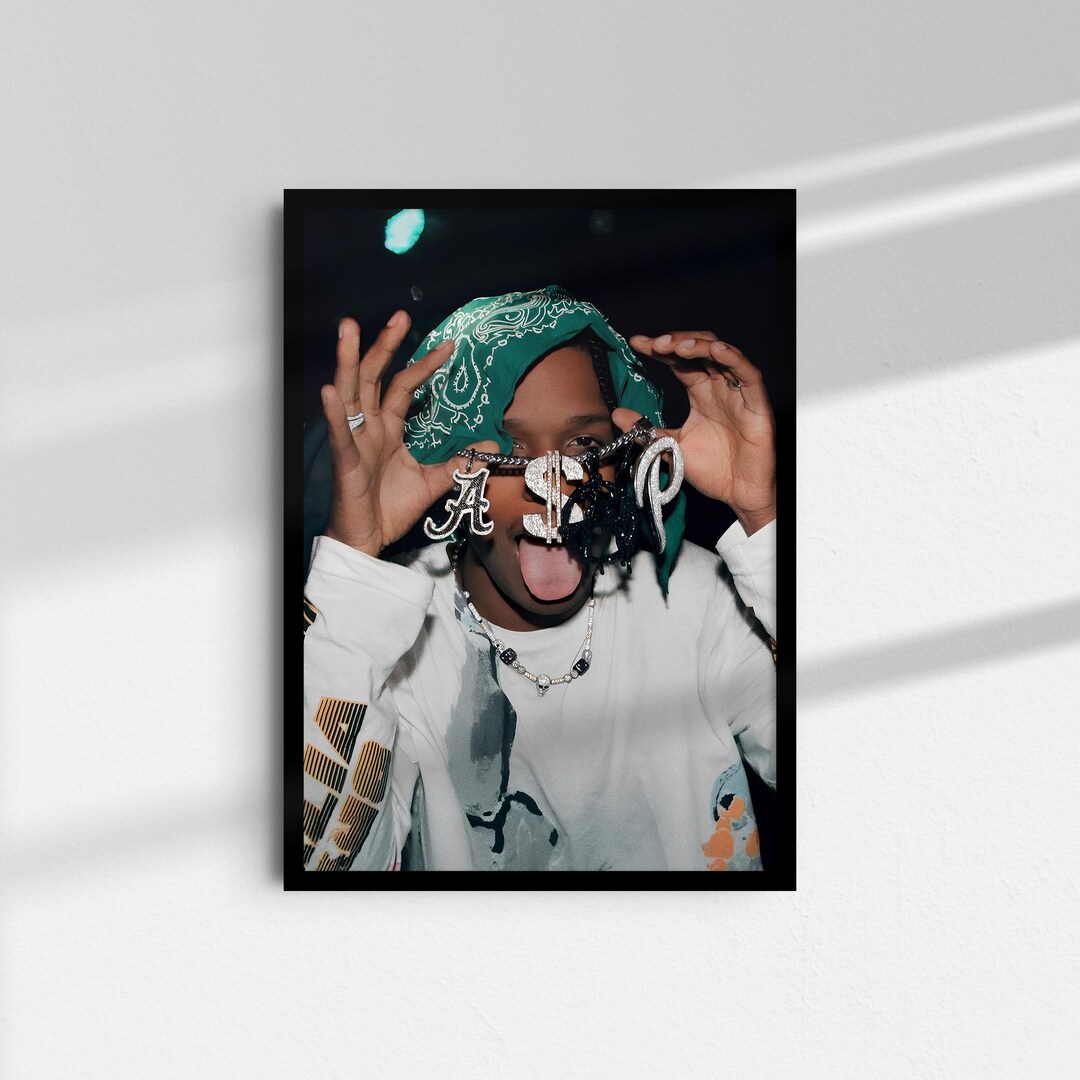 Asap Rocky Poster - Asap Rocky Wall Art - Rapper Poster - Album Cover ...