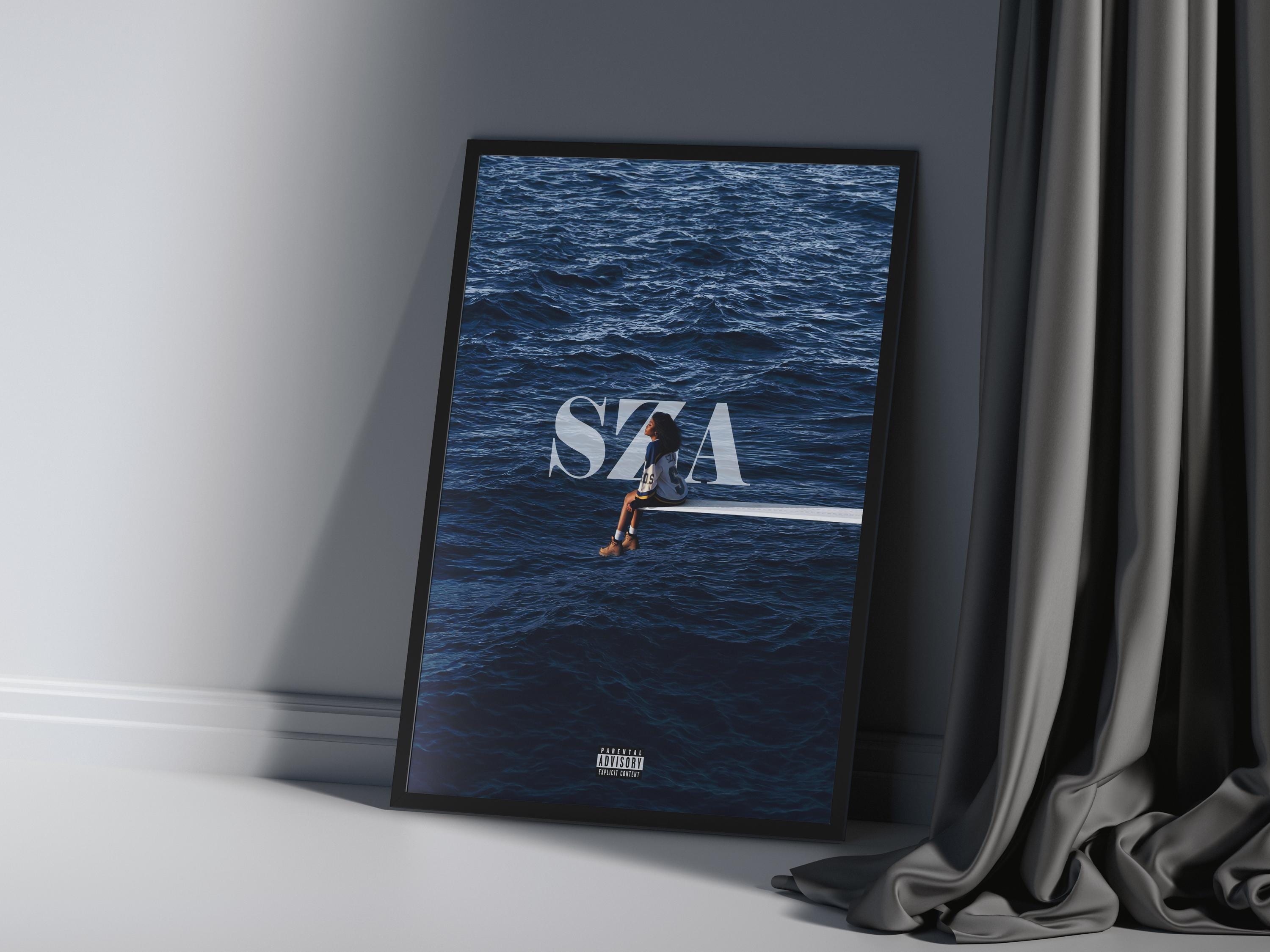 Sza Poster - Sza Sos Poster - Album Cover Poster - Sza Album - Sza Wall ...
