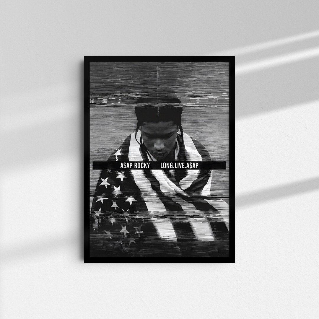 Asap Rocky Poster - Long Live Asap Poster - Album Cover Poster - Asap ...
