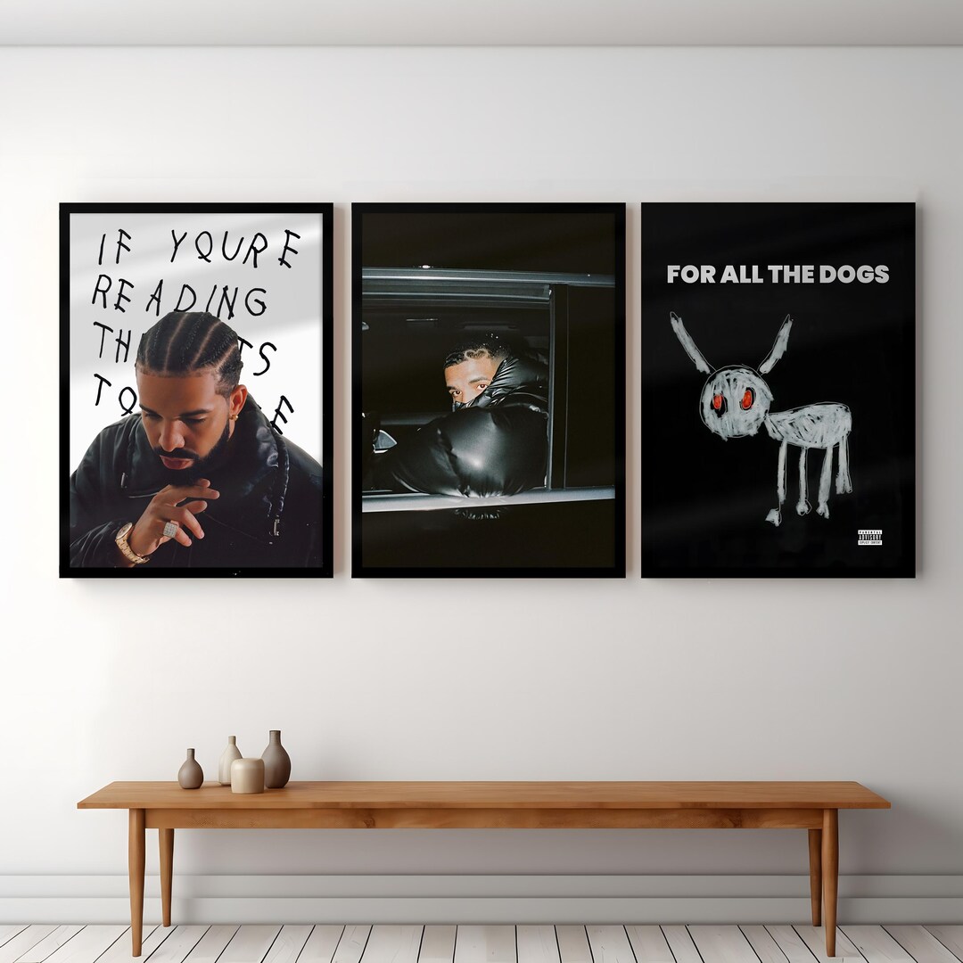 Drake Poster - Bundle Set of 6 Posters - Drake Wall Art - Album Cover ...