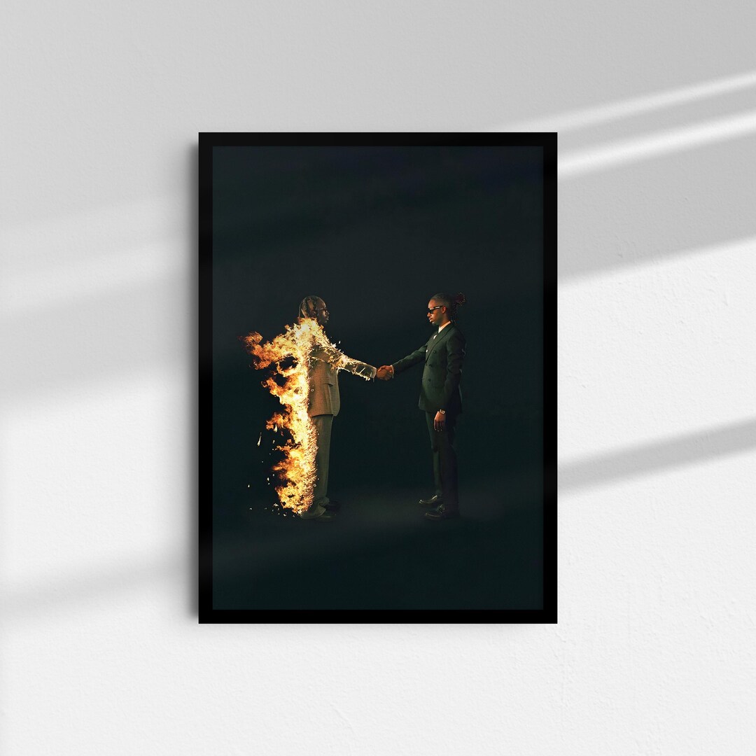 Metro Boomin Poster - Heroes Villains Poster - Album Cover Poster ...