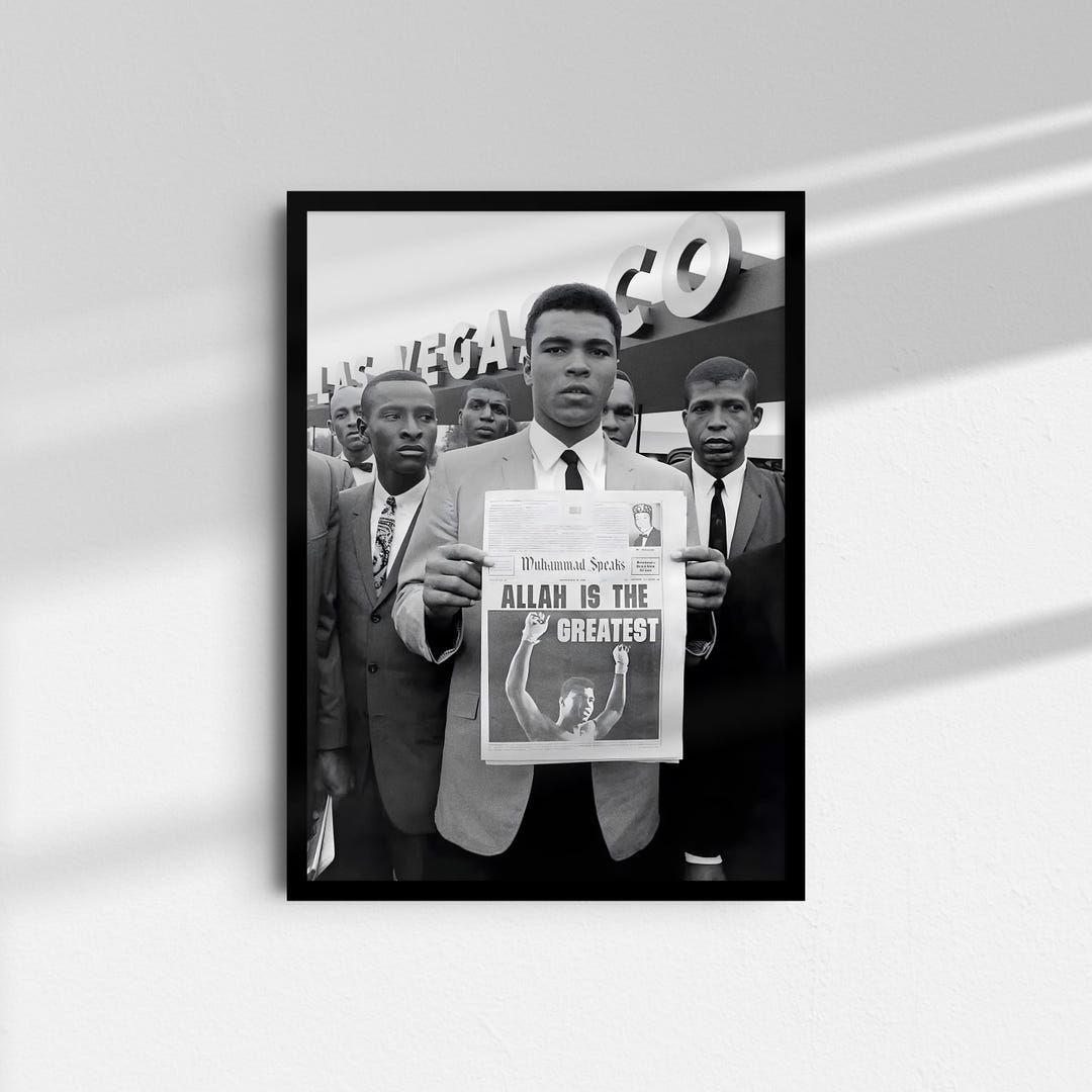Muhammad Ali Poster - Muhammad Ali Wall Art - Boxing Poster - Muhammad ...