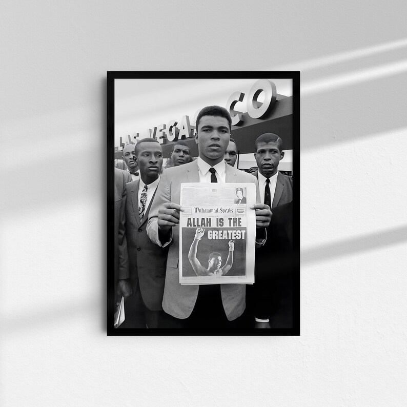 Muhammad Ali Poster - Muhammad Ali Wall Art - Boxing Poster - Muhammad ...