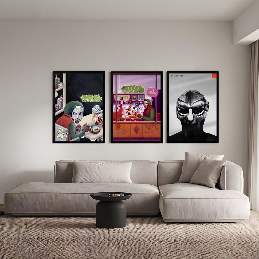 MF Doom Poster - Album Cover Poster - Bundle Set of 6 Posters - MF Doom ...