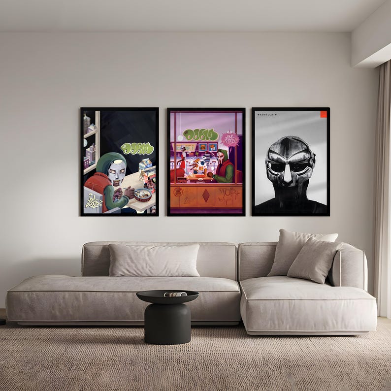 MF Doom Poster - Album Cover Poster - Bundle Set of 6 Posters - MF Doom ...