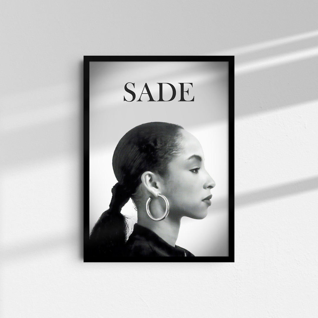 Sade Adu Poster - Sade Adu Wall Art - Vintage Music Poster - Sade Adu Gift - Digital Download - Etsy