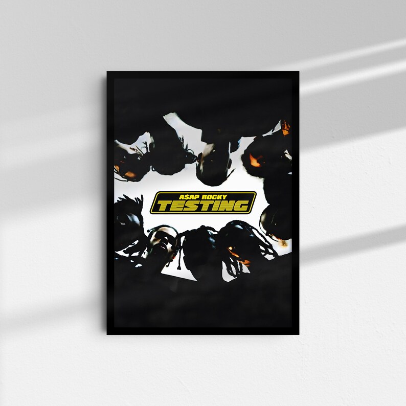 Asap Rocky Poster - Testing Poster - Album Cover Poster - Rapper Poster ...