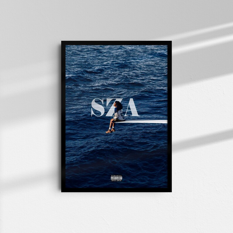Sza Poster - Sza Sos Poster - Album Cover Poster - Sza Album - Sza Wall ...