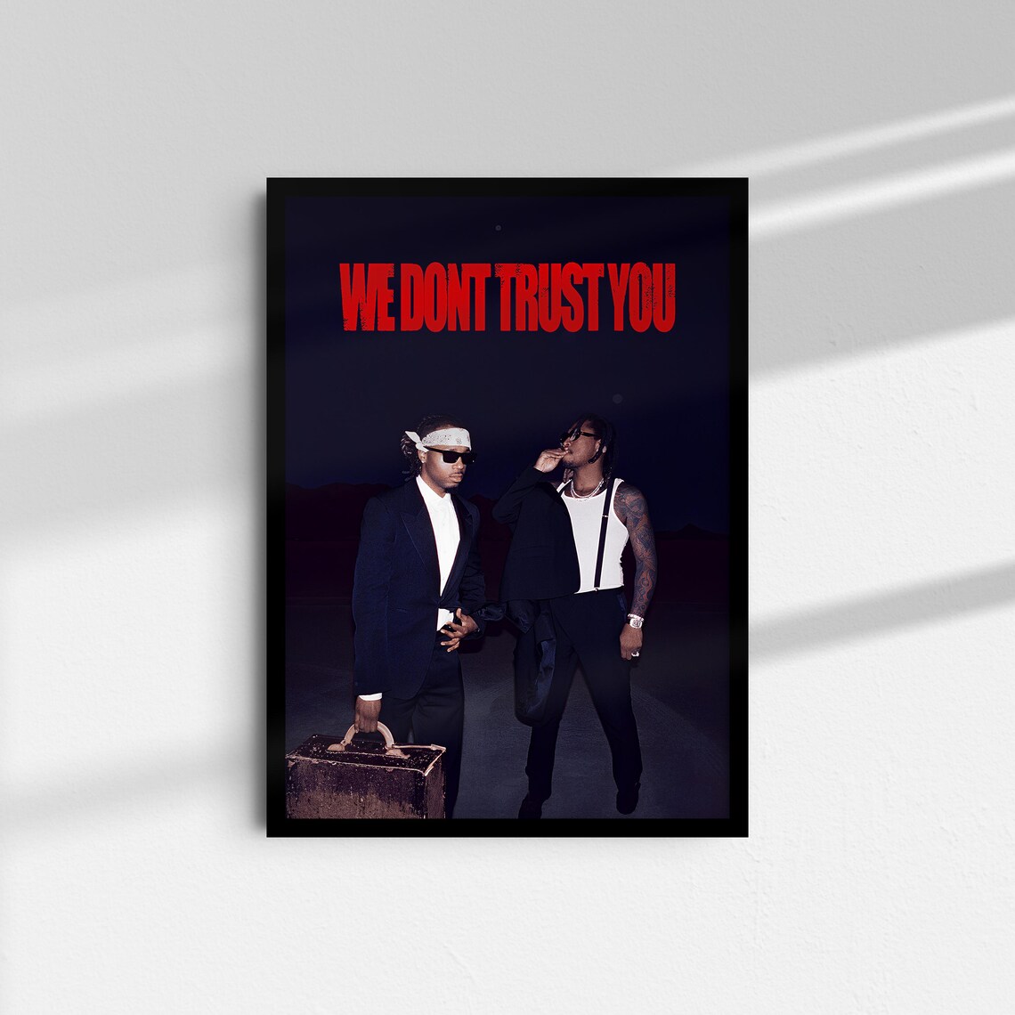 Metro Boomin Poster - We Dont Trust You Poster - Album Cover Poster ...