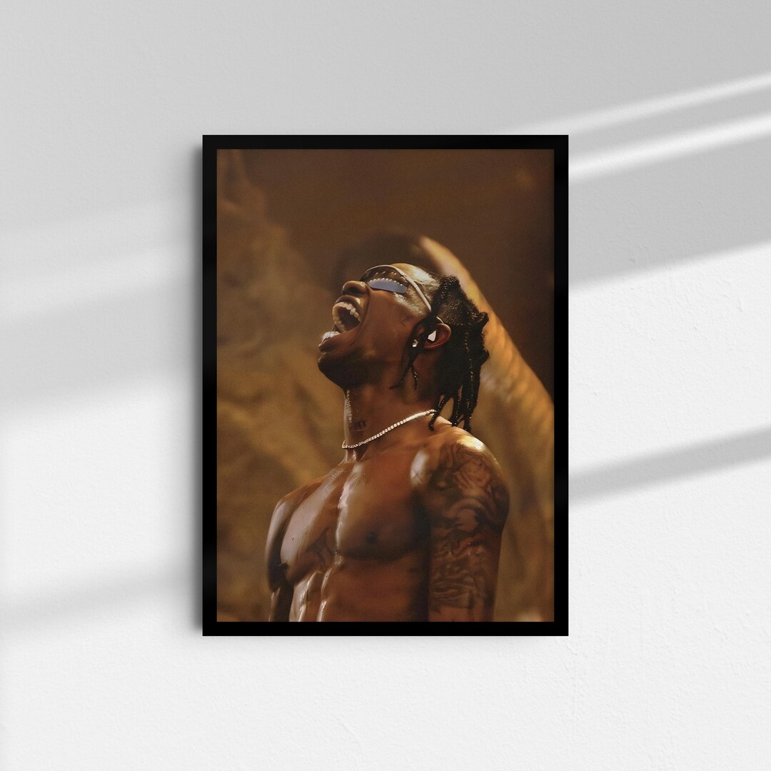 Travis Scott Poster - Travis Scott Wall Art - Rapper Poster - Album ...