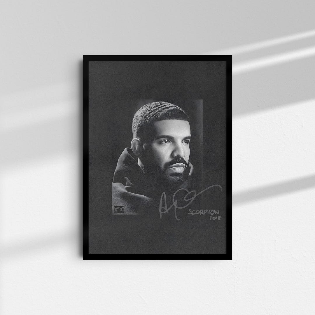 Drake Poster - Scorpion Poster - Album Cover Poster - Rapper Poster ...