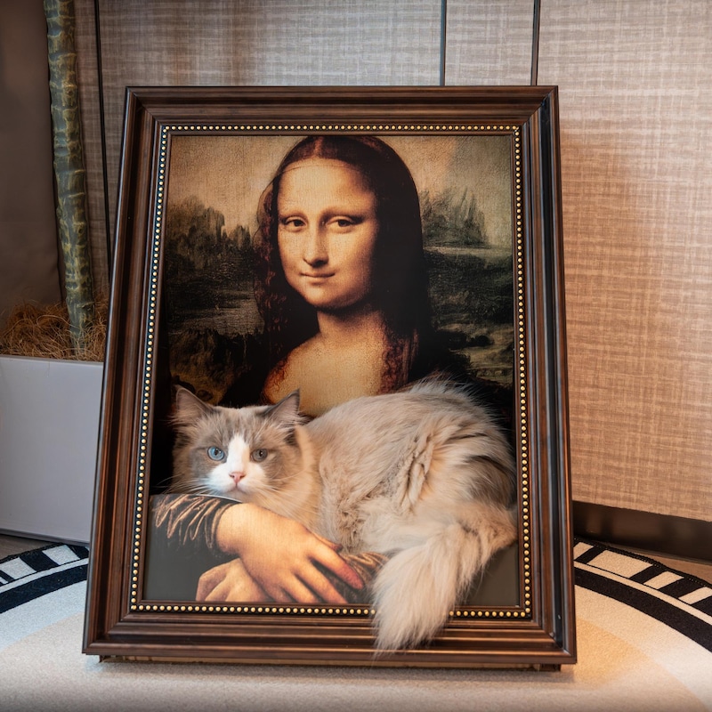 Mona Lisa Cat Bed - Etsy