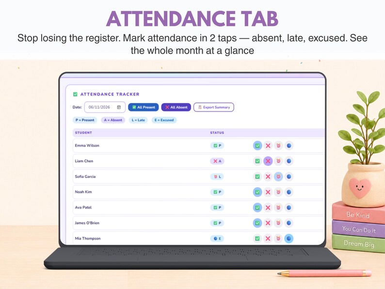 Teacher Planner Web App All-in-one Teacher Organizer Grade Tracker ...
