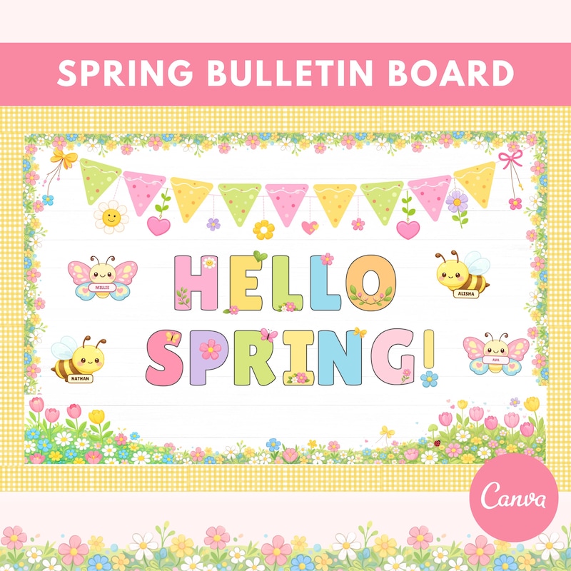 Spring Bulletin Board - Etsy