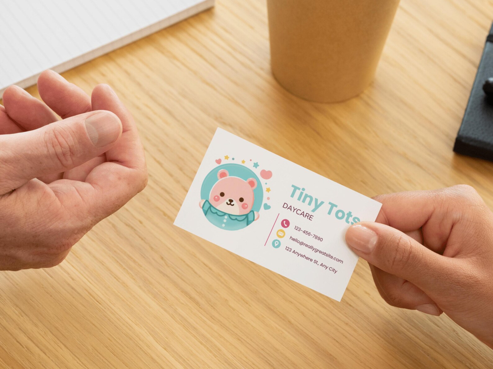 Daycare Business Card Digital Download Childcare Provider Design ...