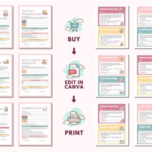 Permission Slip Template Editable Daycare Consent Form Preschool ...
