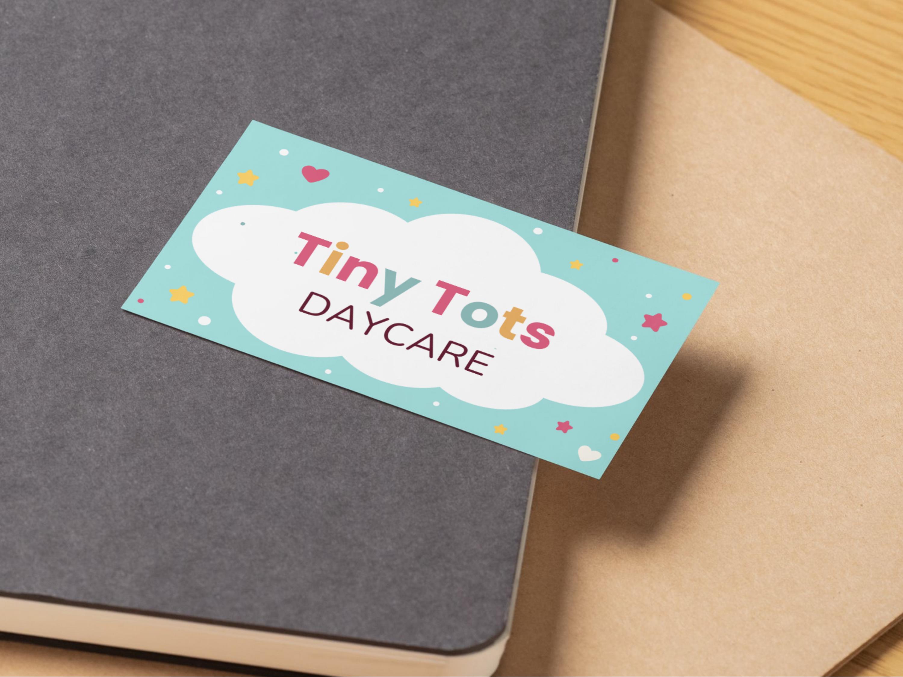 Daycare Business Card Digital Download Childcare Provider Design ...