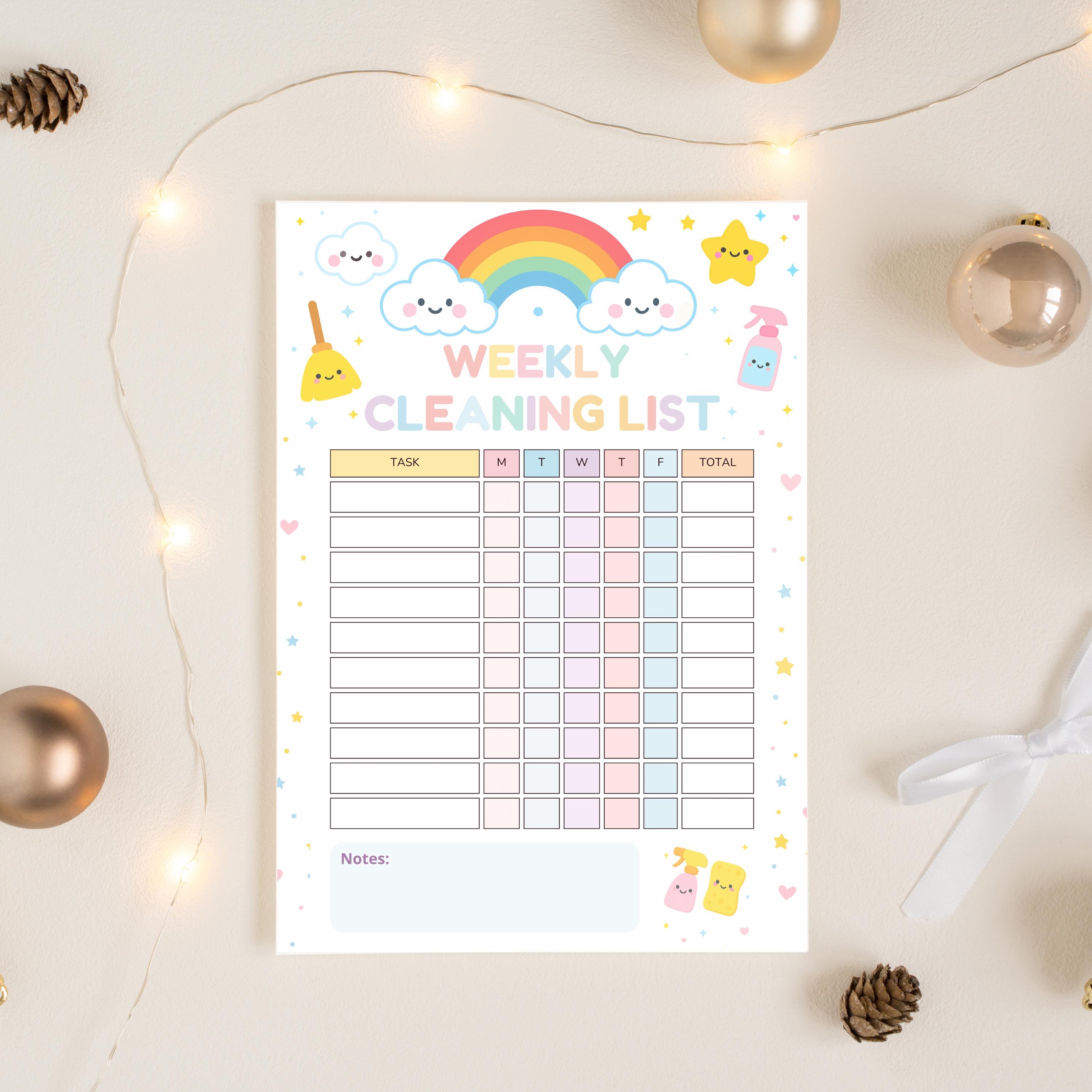 Daycare Cleaning Checklist Template Editable Canva Preschool Classroom ...