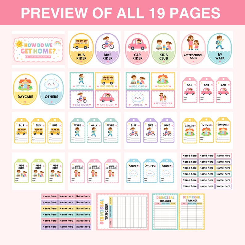 How Do We Get Home Display Editable Canva Classroom Dismissal Chart ...