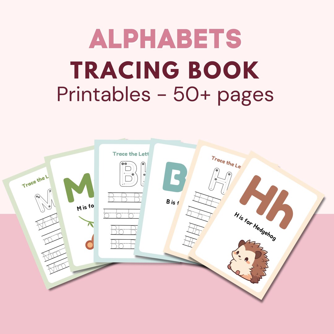 Alphabet Tracing Book Fun Printable Preschool Handwriting Practice ...