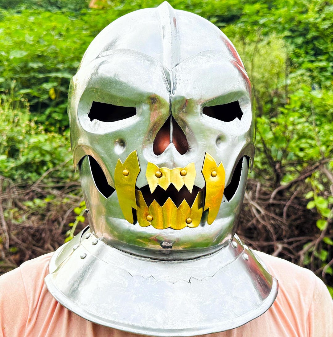 Medieval Demonic Ghost Face Helmet - Grand Marquis of Hell Helmet ...