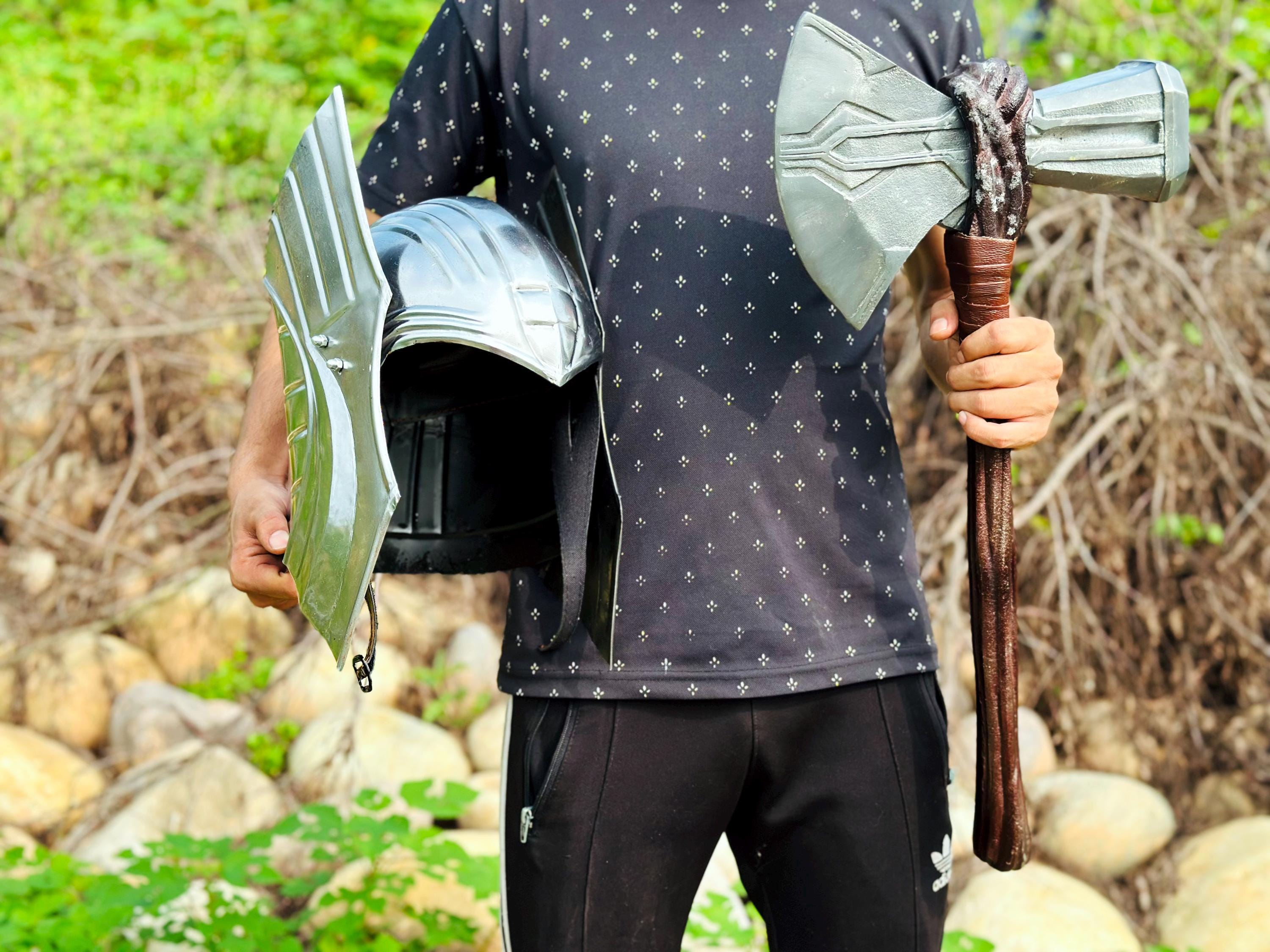 Thor Helmet - Mjolnir Knight Helmet - Warrior Helmet - Viking Battle ...