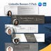 Custom Linkedin Banners Canva Template Pack, Clean Professional ...