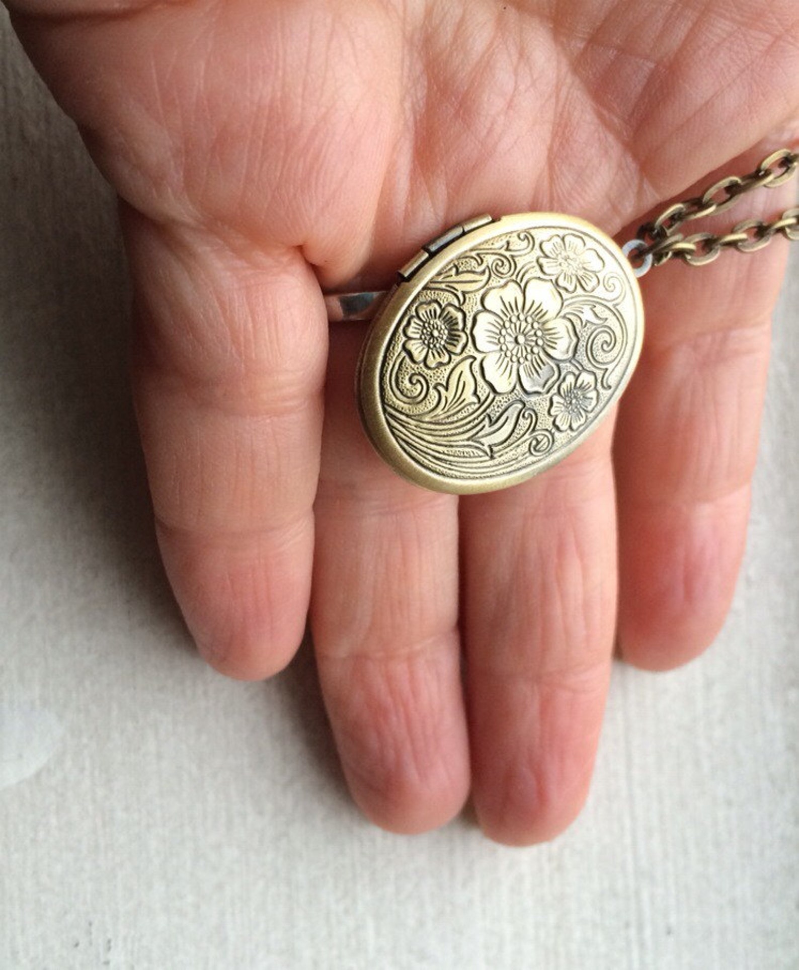 Collier pendentif locket vintage médaillons photo cadeau - Etsy France