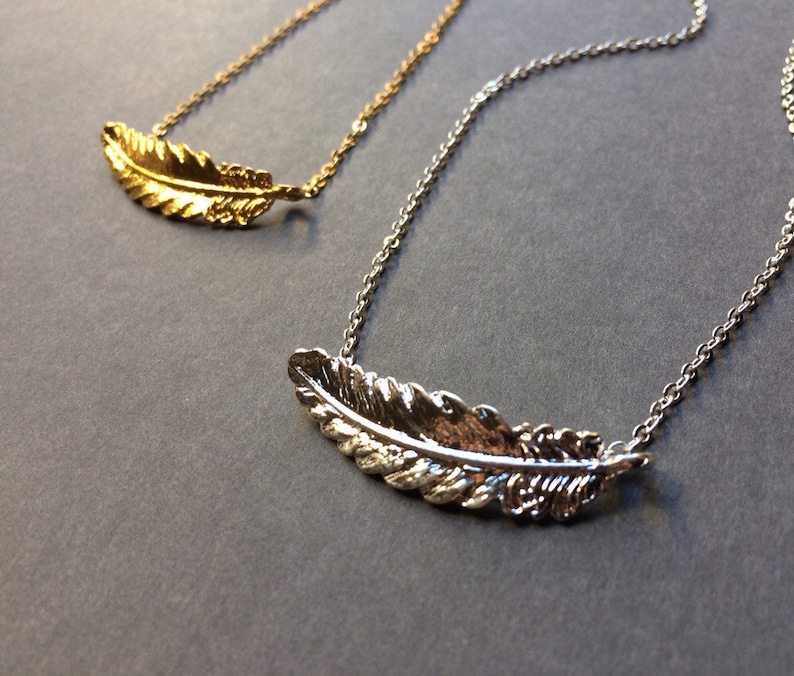 Handmade Feather Choker: Gold Plated Boho Necklace - Etsy
