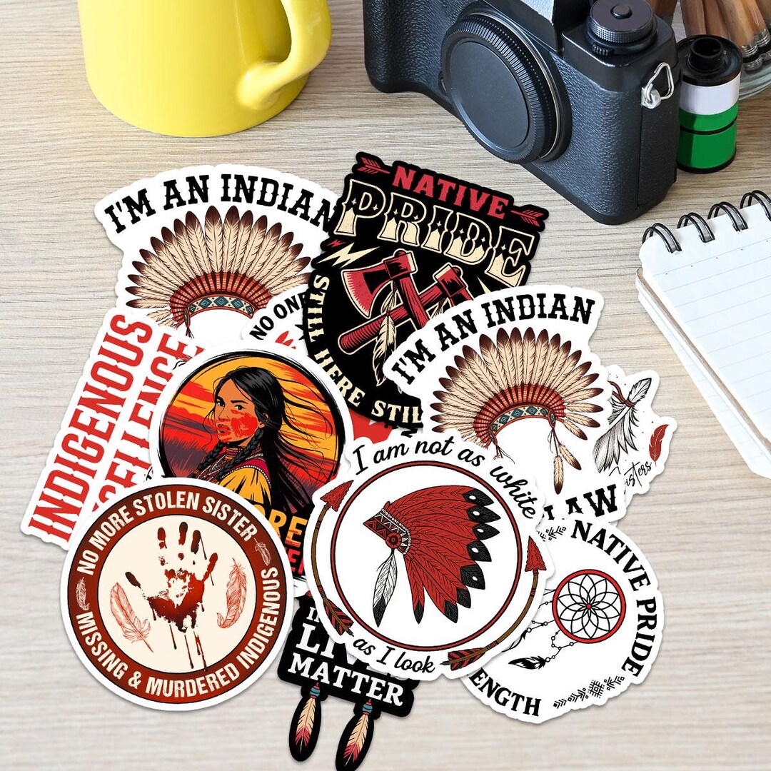 12 PCS Indigenous Rights Vinyl Decals, Waterproof Stickers for Laptop ...
