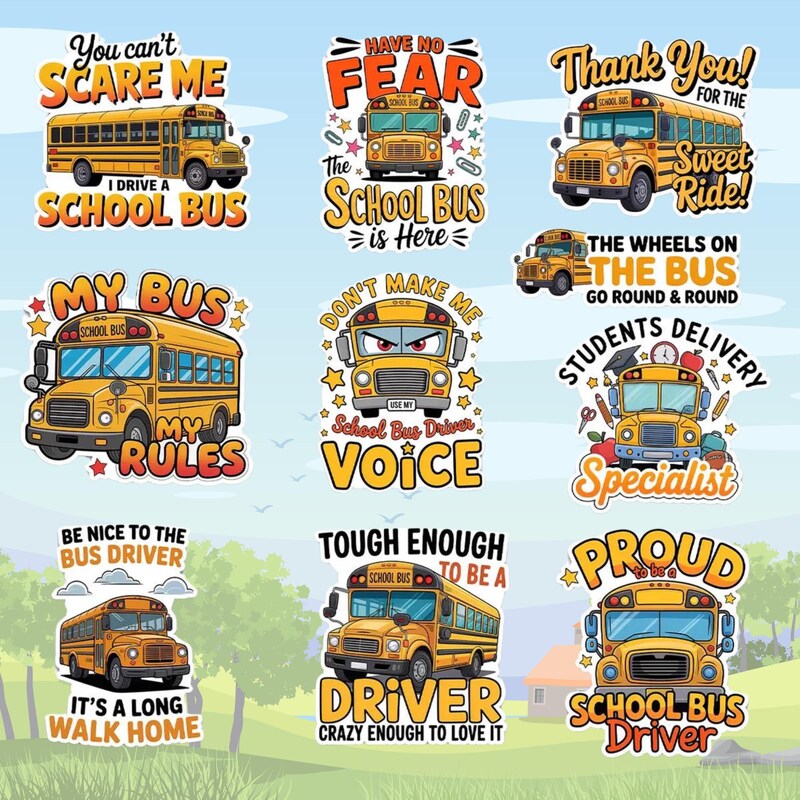Bus Stickers - Etsy