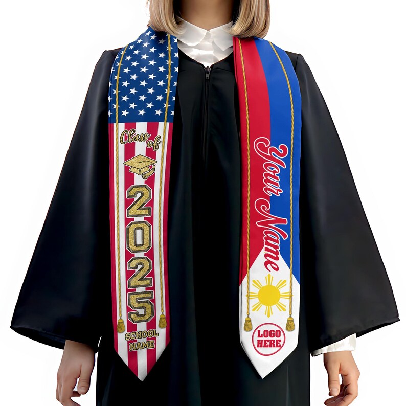 Custom Filipino Graduation Sash 2025,filipino Graduation Sash ...