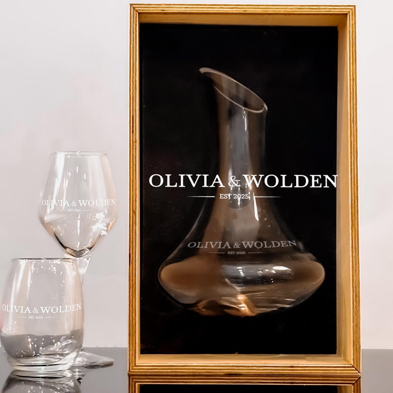 Wine Decanter and Set - Etsy