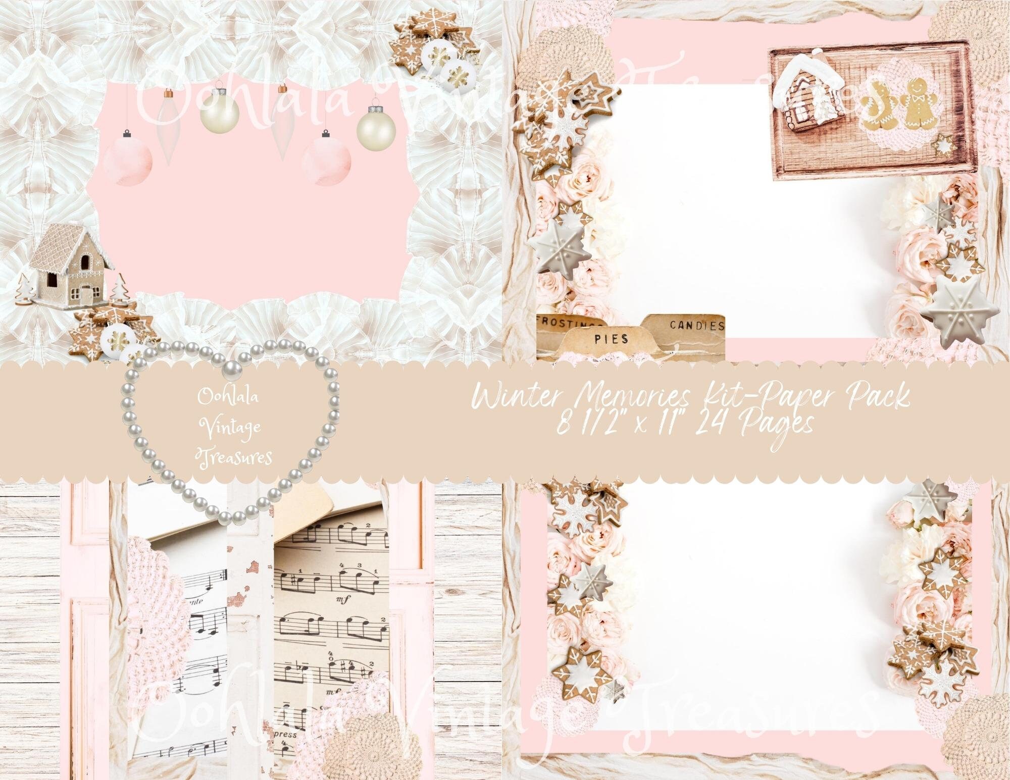 Winter Memories Kit-paper Pack - Etsy