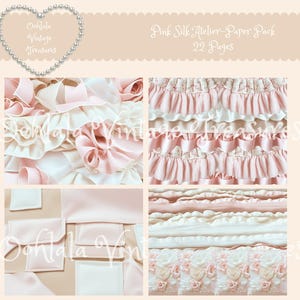 Pink Silk Atelier-paper Pack - Etsy
