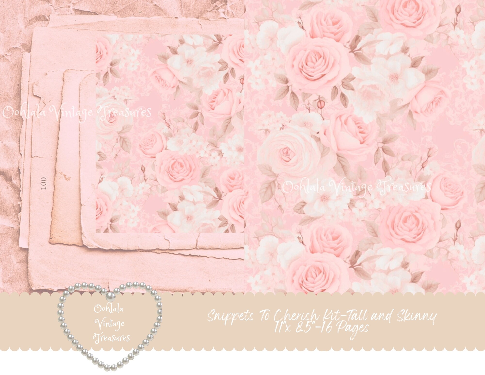 Snippets to Cherish Flower Shop Kit-tall and Skinny Roses-hydrangeas ...