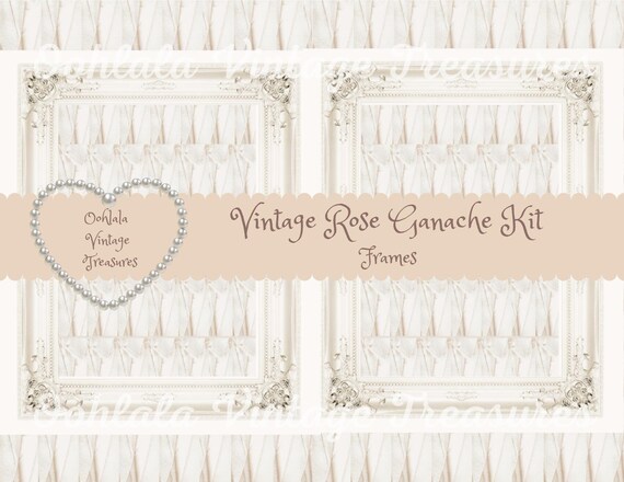 Vintage Rose Ganache Kit-picture Frames - Etsy