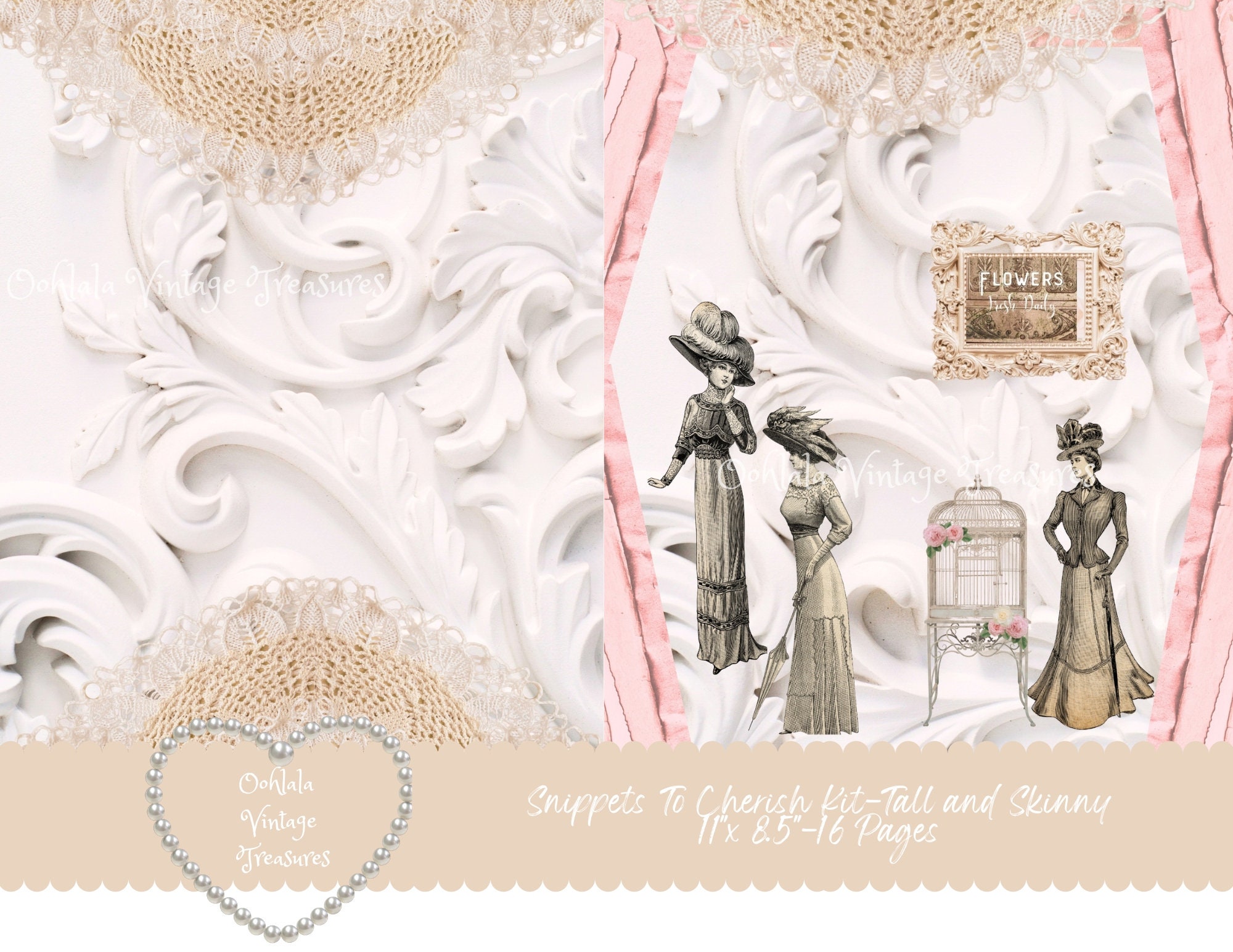 Snippets to Cherish Flower Shop Kit-tall and Skinny Roses-hydrangeas ...