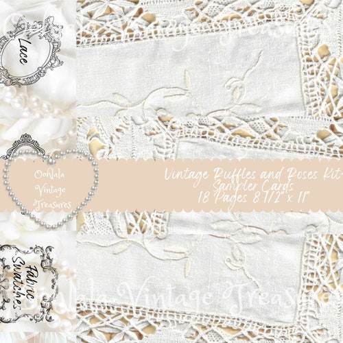 Ruffles and Roses Kit-mini Journal & Ephemera - Etsy