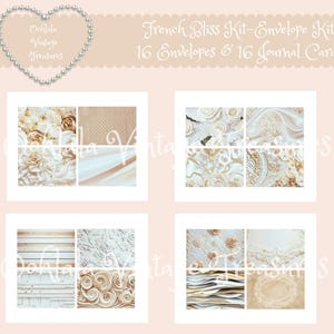 French Bliss Kit-envelopes & Journal Cards - Etsy